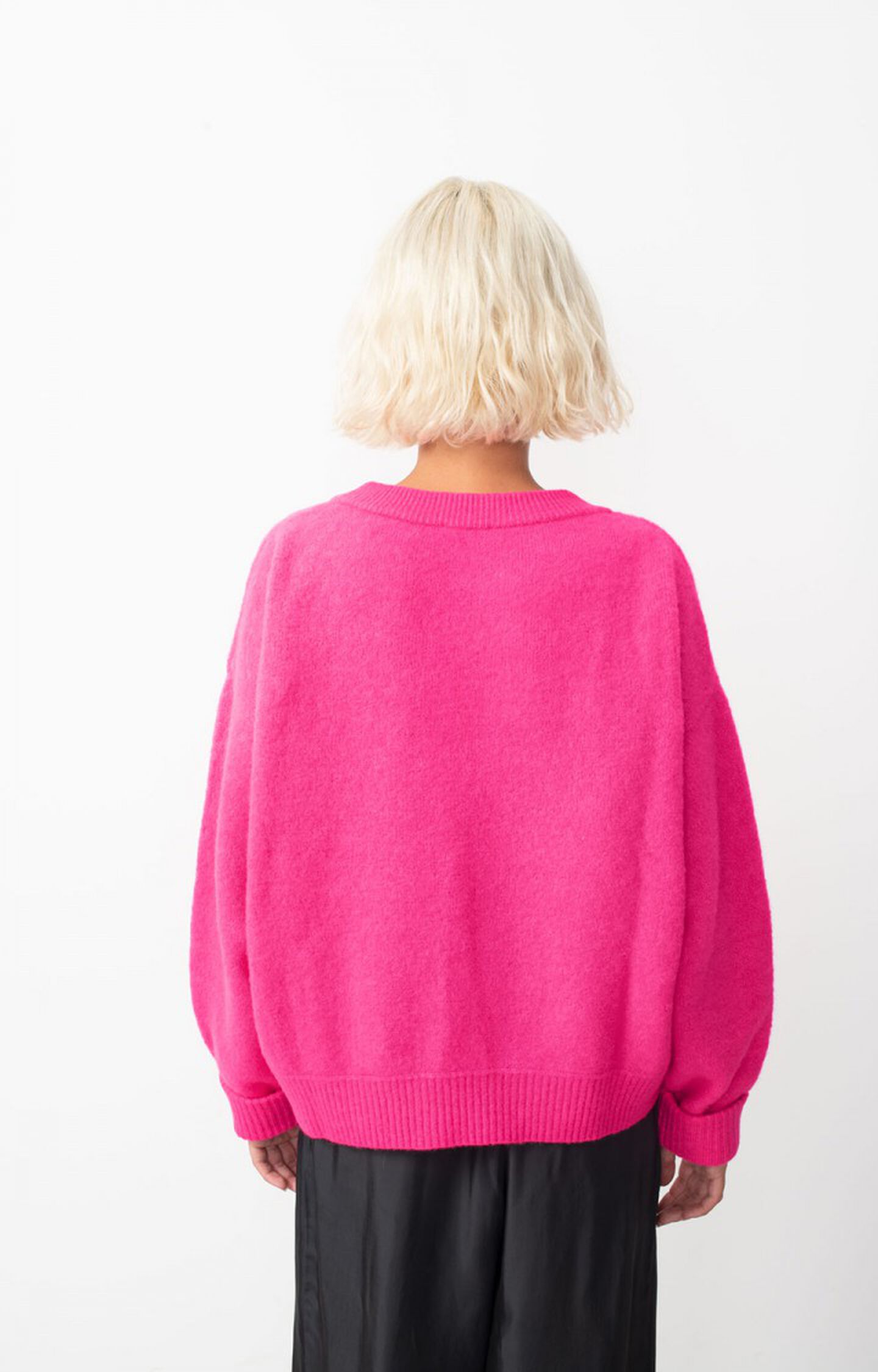 Women's jumper Vitow - NEON PINK MELANGE 48 Long sleeve Pink - E25 ...